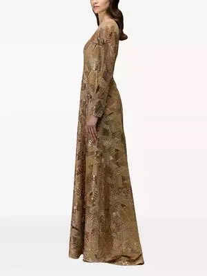 THA SEEN Sequin-embellished Maxi Dress