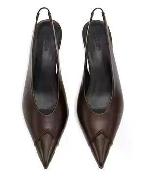 ROTATE BY BIRGER CHRISTENSEN Slingback Leather Pumps - Brown