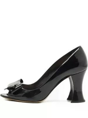 Miu Miu Bow Patent-leather Pumps