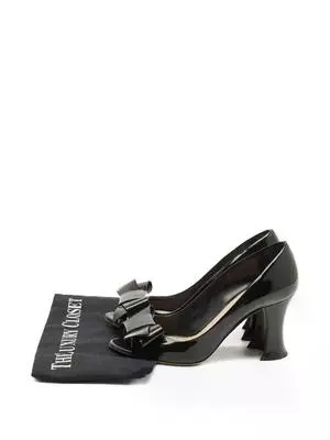 Miu Miu Bow Patent-leather Pumps