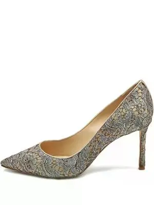 JIMMY CHOO Floral Lace Romy Pumps
