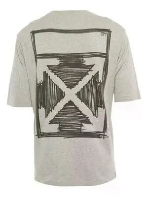 Off-White Cotton Graphic T-shirt