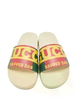 Gucci Dapper Dan Logo-detail Slides