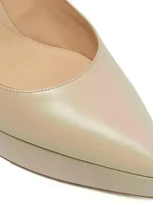 GIANVITO ROSSI Pointed-toe Leather Pumps
