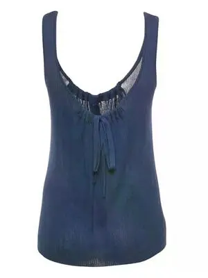 Marni Knitted Tie-up Tank Top