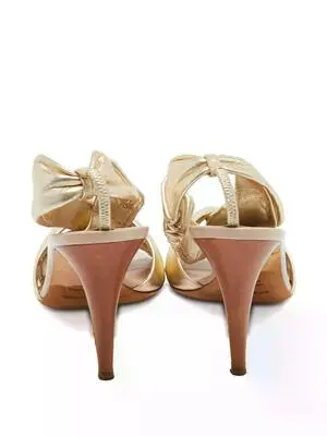 SERGIO ROSSI 100mm Knot-detail Slingback Sandals