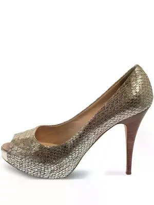 GIUSEPPE ZANOTTI 110mm Leather Heeled Pumps - Neutrals