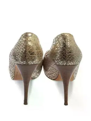 GIUSEPPE ZANOTTI 110mm Leather Heeled Pumps - Neutrals