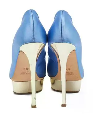 LE SILLA Satin Platform Pumps