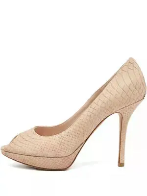 Dior 110mm Python-embossed Leather Pumps