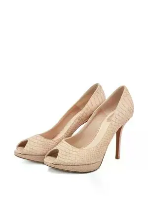 Dior 110mm Python-embossed Leather Pumps