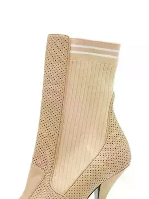 Fendi 111mm Perforated Knit Boots