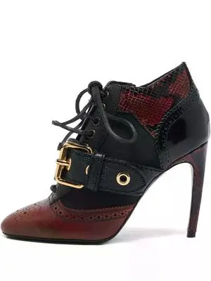 Burberry Buckle-embellished Lace-up Boots