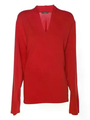 Marina Rinaldi V-neck Long Sleeve Top