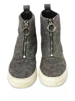 Celine 462019 Felt High-top Sneakers