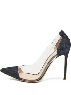 GIANVITO ROSSI 110mm Plexi Pumps - Blue