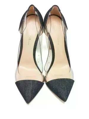 GIANVITO ROSSI 110mm Plexi Pumps - Blue