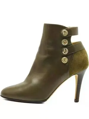 JIMMY CHOO 90mm Troop Leather Ankle Boots