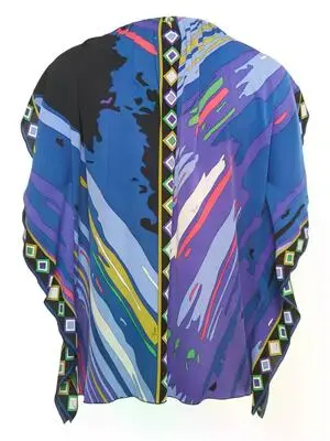 Emilio Pucci Silk Kaftan Top