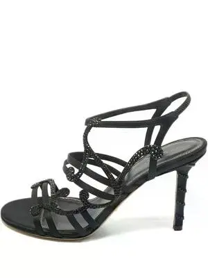 SERGIO ROSSI Ankle-strap Crystal-embellished Sandals