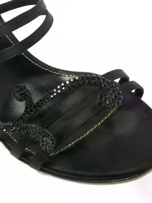 SERGIO ROSSI Ankle-strap Crystal-embellished Sandals