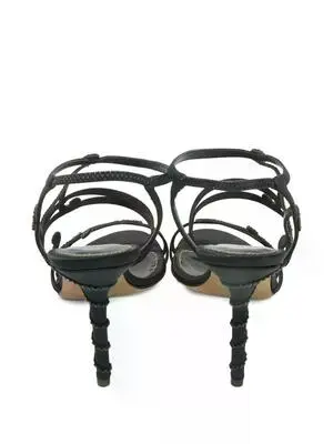 SERGIO ROSSI Ankle-strap Crystal-embellished Sandals