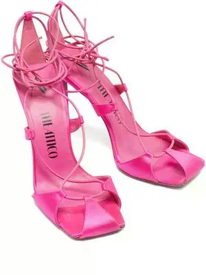 Attico 100mm Strappy Sandals - Pink
