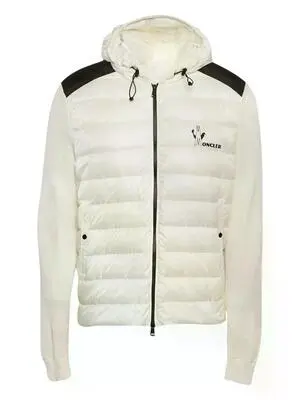 Moncler Logo-print Panelled Jacket - White