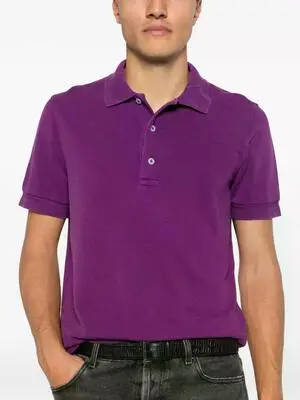 TOM FORD Buttoned Polo Shirt - Purple