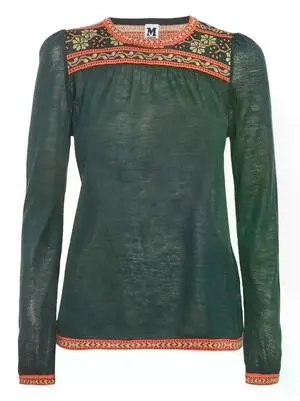 Missoni Embroidered Long Sleeve T-shirt