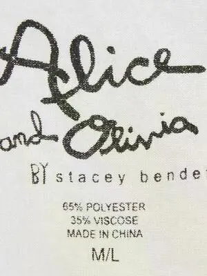 Alice + Olivia Crepe Bow Detail Top