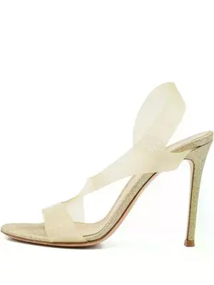 GIANVITO ROSSI Metropolis Slingback Sandals - White