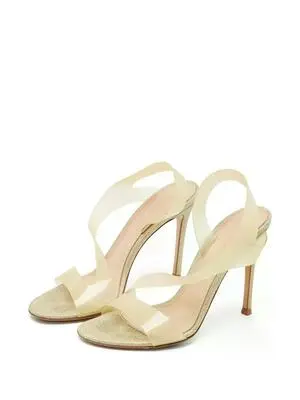 GIANVITO ROSSI Metropolis Slingback Sandals - White