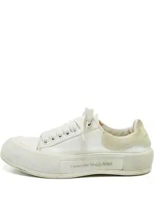 Alexander McQueen Canvas Platform Sneakers