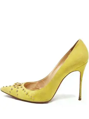 CHRISTIAN LOUBOUTIN Suede Pumps - Yellow