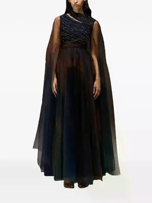 THA SEEN Sequin-embellished Maxi Dress