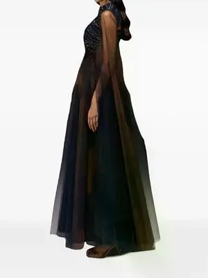 THA SEEN Sequin-embellished Maxi Dress