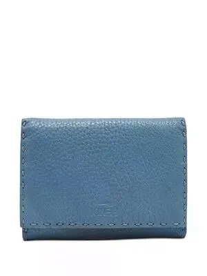 Fendi 2015 Peekaboo Leather Wallet - Blue