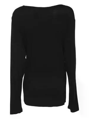 Marina Rinaldi Long-sleeved Wide-neck Top