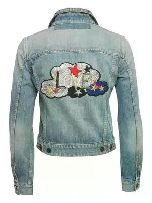 Saint Laurent Appliqué Denim Jacket