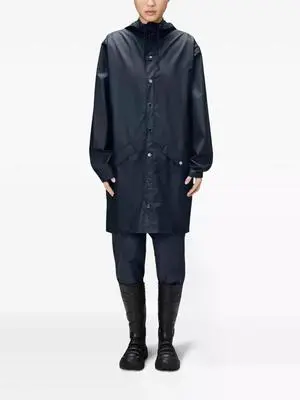 Rains Button-fastening Hooded Coat