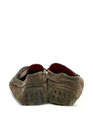 TOD'S Nubuck Leather Loafer - Grey
