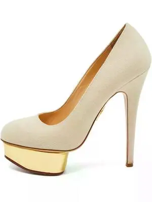 Charlotte Olympia Round Toe Pumps