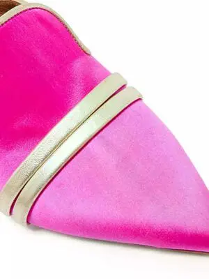 MALONE SOULIERS Sculpted Leather Mules - Pink