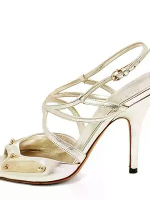 Gucci Metallic Sandals