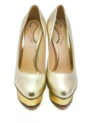 CHARLOTTE OLYMPIA 150mm Leather Platform Pumps