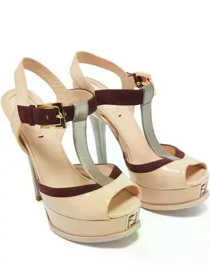 Fendi Platform T-strap Sandals