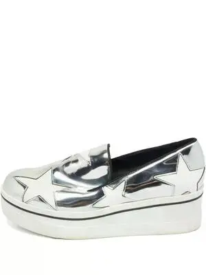 Stella Mccartney Silver Tone Flats For Women