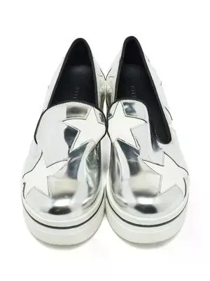 Stella McCartney Binx Star-detail Platform Slip-ons - Silver