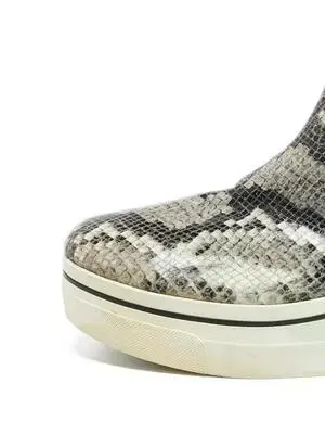 Stella McCartney 50mm Snakeskin-effect Platform Chelsea Boots